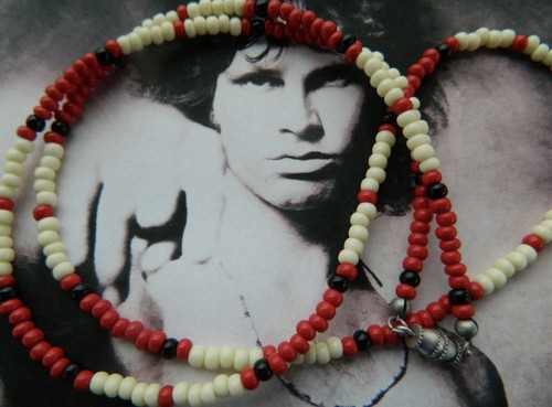 Jim Morrison 1980 Limited Edition Modern/ Red Cobra bead Necklace/Jim ...