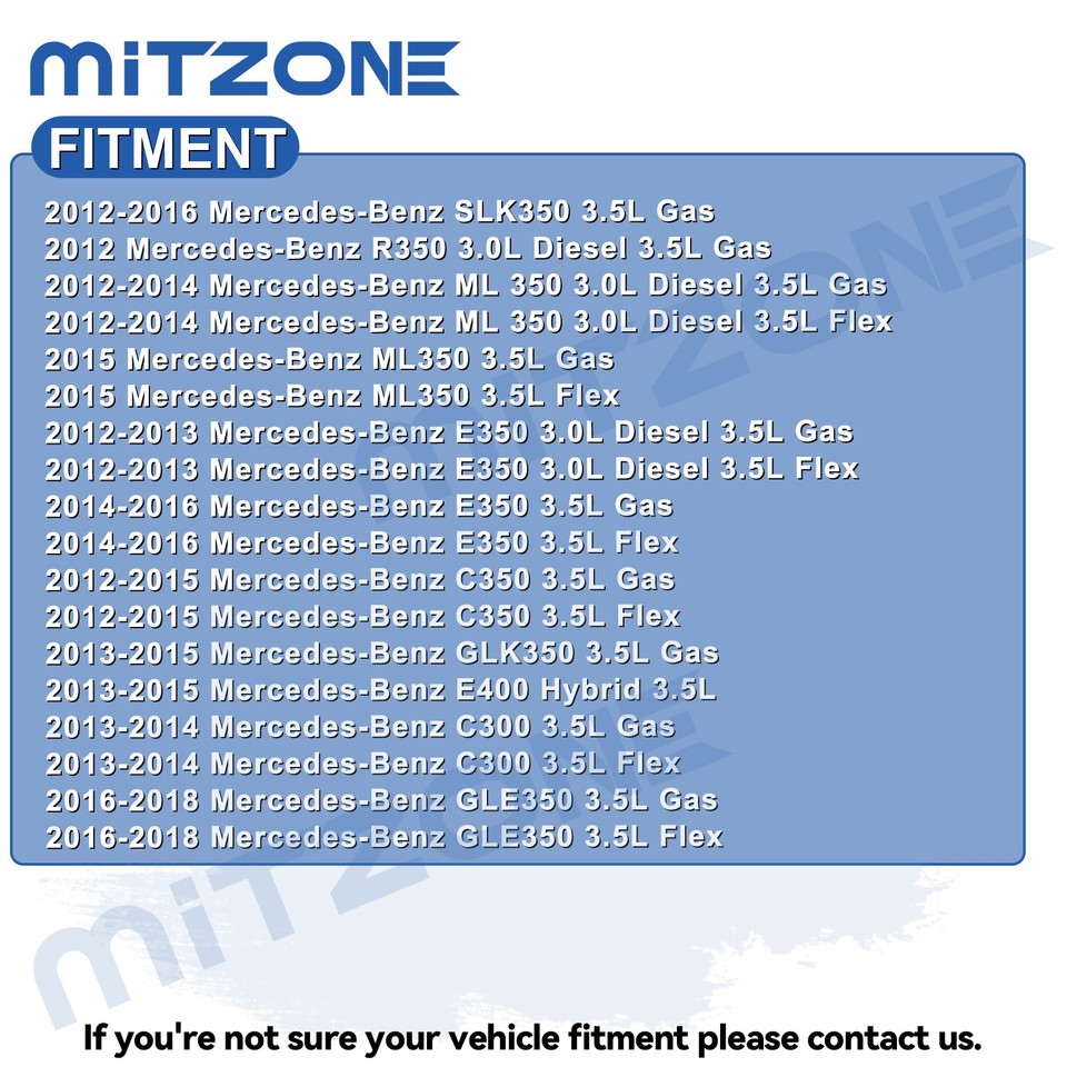 Mitzone Intake Manifold for Benz 12-16 E350 SLK350 12-15 C350 ML350 13 ...