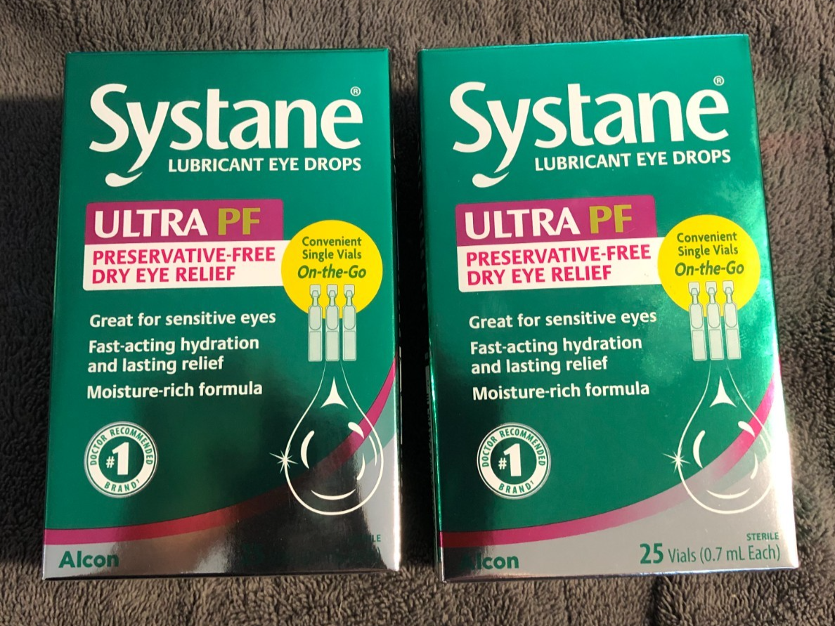 New Lot Of 2 Systane Ultra PF Sensitive Dry Eye Drops 25x2 50 Vials EXP ...