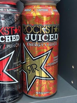 Rockstar Juiced Mango Orange Passionfruit 473ml Usa Can Dose Import