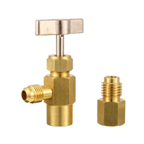1/4 SAE Thread Adapter Adapter R134a Refrigerant Valve Tool R134A Can ...