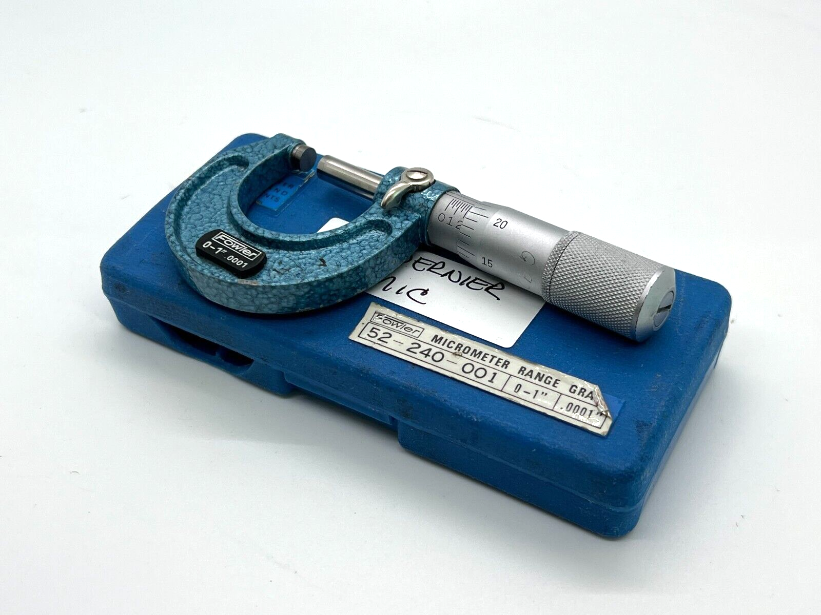 FOWLER Outside Micrometer - 0-1" Range, .0001" Grads, 52-240-001 | eBay