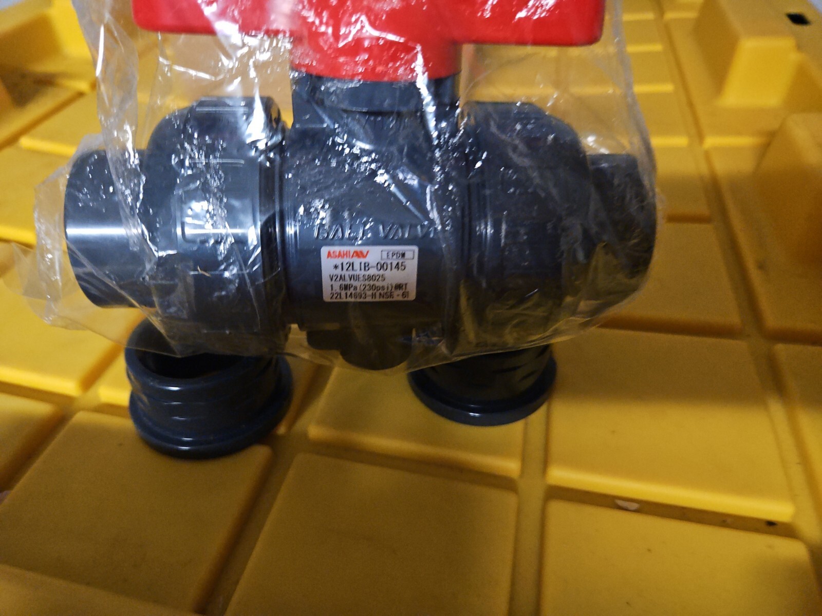 Asahi AV 25mm 1" PVC Ball Valve Socket Type 21a EPDM 1601010 True Union ...