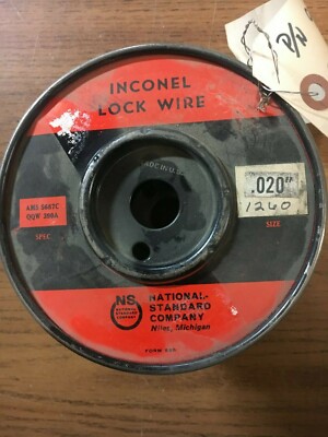 INCONEL LOCK WIRE .020 NATIONAL STANDARD CO | eBay
