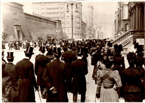 Vintage Easter Sunday postcard of 5th Ave, 1898 | eBay