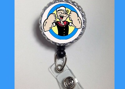 Popeye The sailor Man cna nurse Rn Lpn Dr work Id retractable reel ...