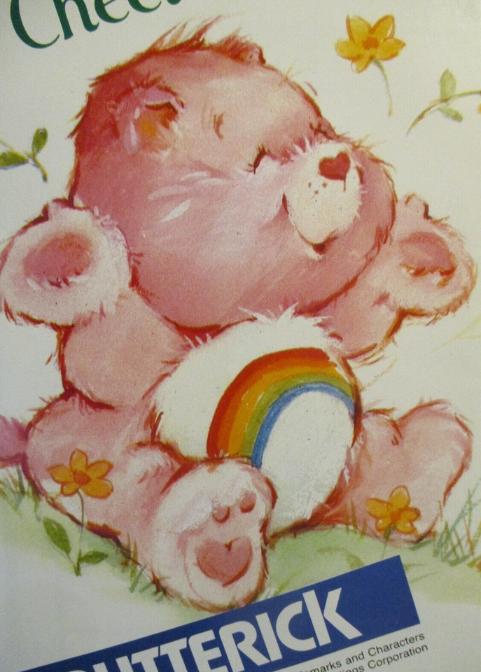 Butterick Pattern 6230 Care Bears Cheer Bear Rainbow 17" Tall Uncut ...