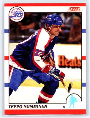 1990 Score American #176 Teppo Numminen Hockey Winnipeg Jets Rookie | eBay