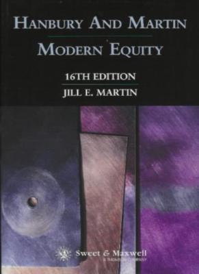 Hanbury and Martin: Modern Equity By Jill Martin, Harold Grevill ...