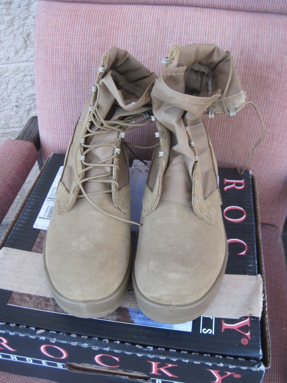 ROCKY COYOTE ARMY COMBAT BOOT SIZE: 11.5 W NSN: 8430-01-632-5078 ...