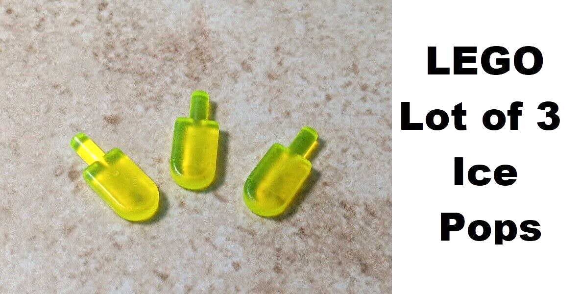 LEGO Popsicle Set COLD Ice Pops Trans NEON Yellow LEMON Citrus Mt Dew ...