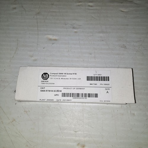 Allen Bradley 5069-RTB18-Screw Ser A Compact 5000 18 Screw RTB New | eBay