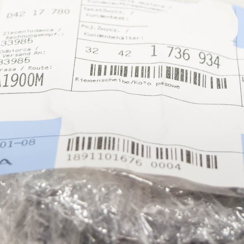 NEW BMW 5 E34 POWER STEERING PULLEY 32421736934 1736934 ORIGINAL 32-42 ...