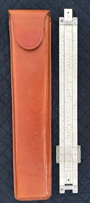 Vintage Pickett Model N 1010-T Trig Trigonometry Slide Rule White w ...