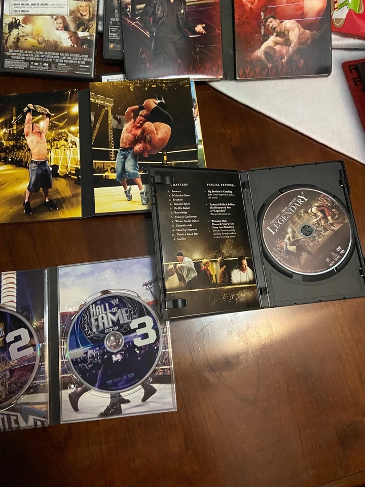 WWE DVD Bundle Lot 18 Wrestle Mania XXVIII & XXVII John Cena Raw Smack ...