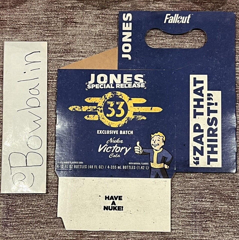Jones Soda Fallout Nuka Cola Victory Limited Edition Special Release | eBay