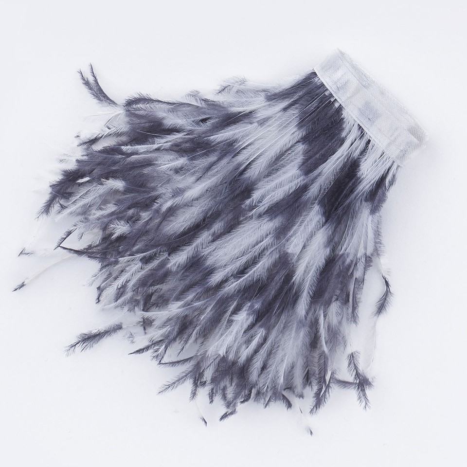 Neotrim Real Ostrich Feather Quality Satin Ribbon Trimming Fringe 9 ...