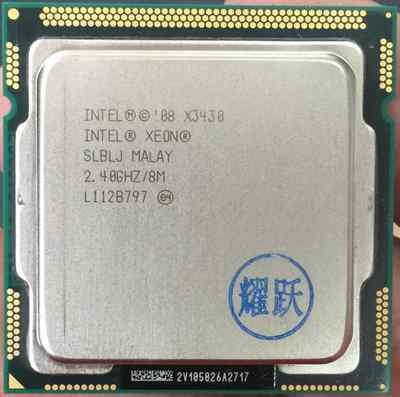 Intel Xeon X3430 2.40 GHz 8 MB 2.5 GT/s LGA1156 CPU/Processor - SLBLJ ...