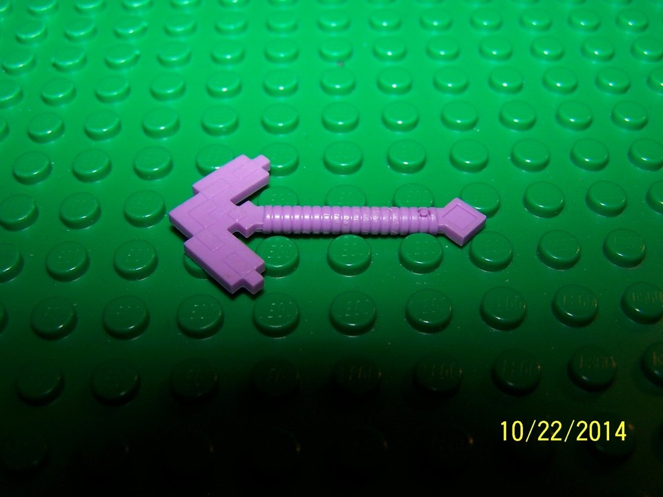 Lego Minecraft Pixelated Pick Axe Qty 1 (18789) - Pick your color | eBay