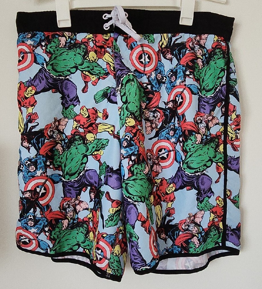 Marvel Avengers Boardshorts Swim Trunks Size XXL FREE… - Gem
