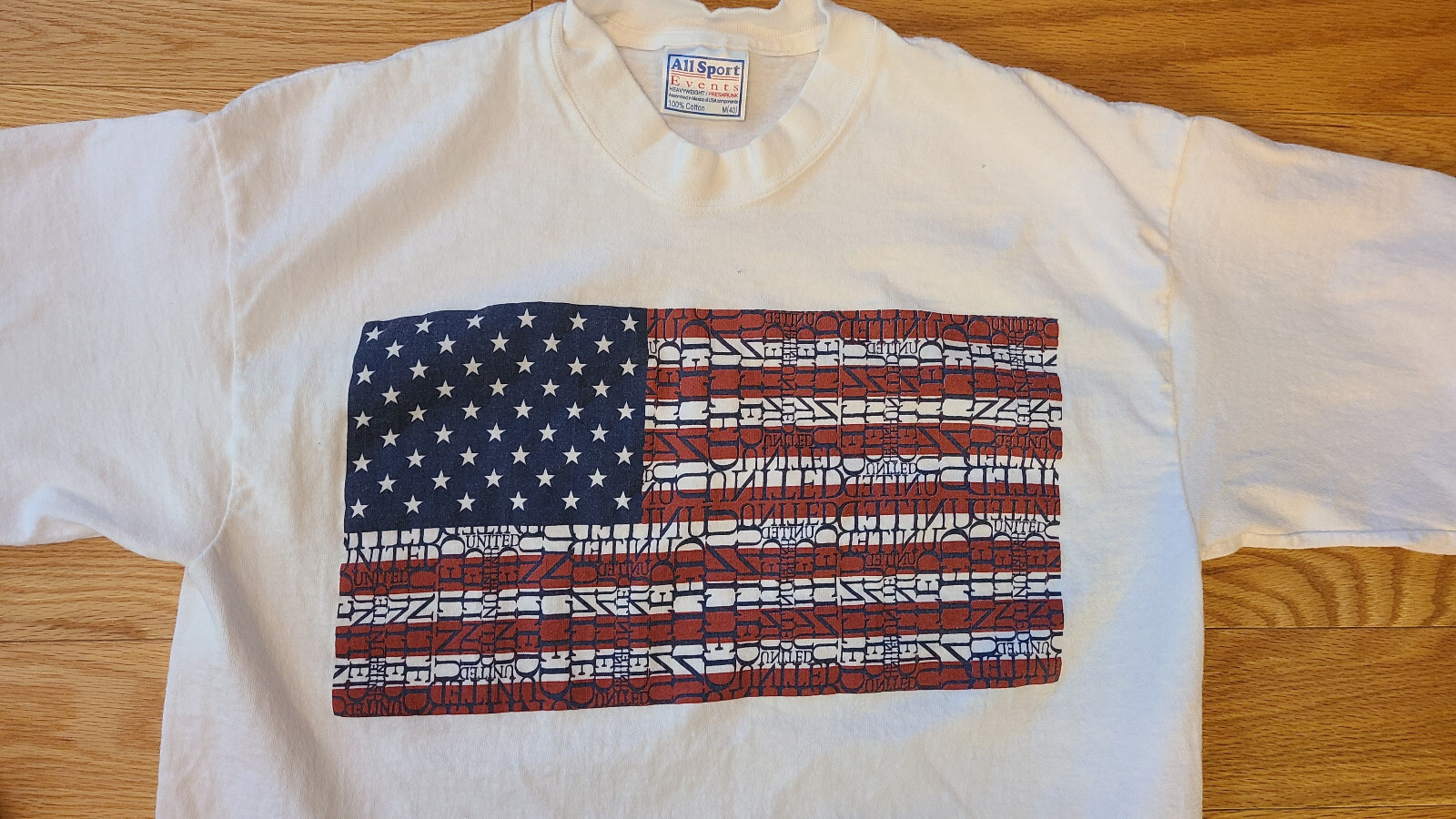 Vintage 80/90s American Flag USA United States Print … - Gem
