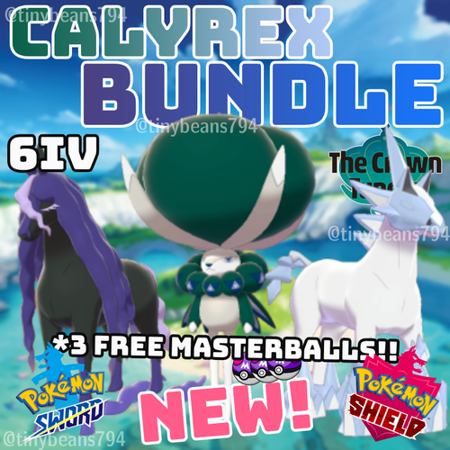 🔥CALYREX SPECTRIER & GLASTRIER🔥6IV AVAILABLE NOW🔥Pokemon Sword and ...