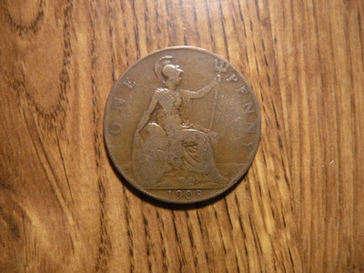 GREAT BRITAIN PENNY 1908 COIN (906) | eBay