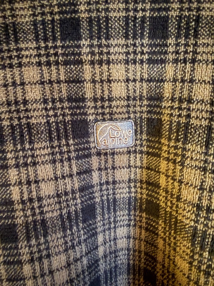 LOWE ALPINE POLARTEC PLAID CHECK PULLOVER FLEECE, UK XL | eBay UK
