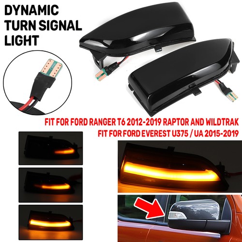 Pair Side Mirror Repeater Indicator Light For Ford Ranger T6 Raptor ...