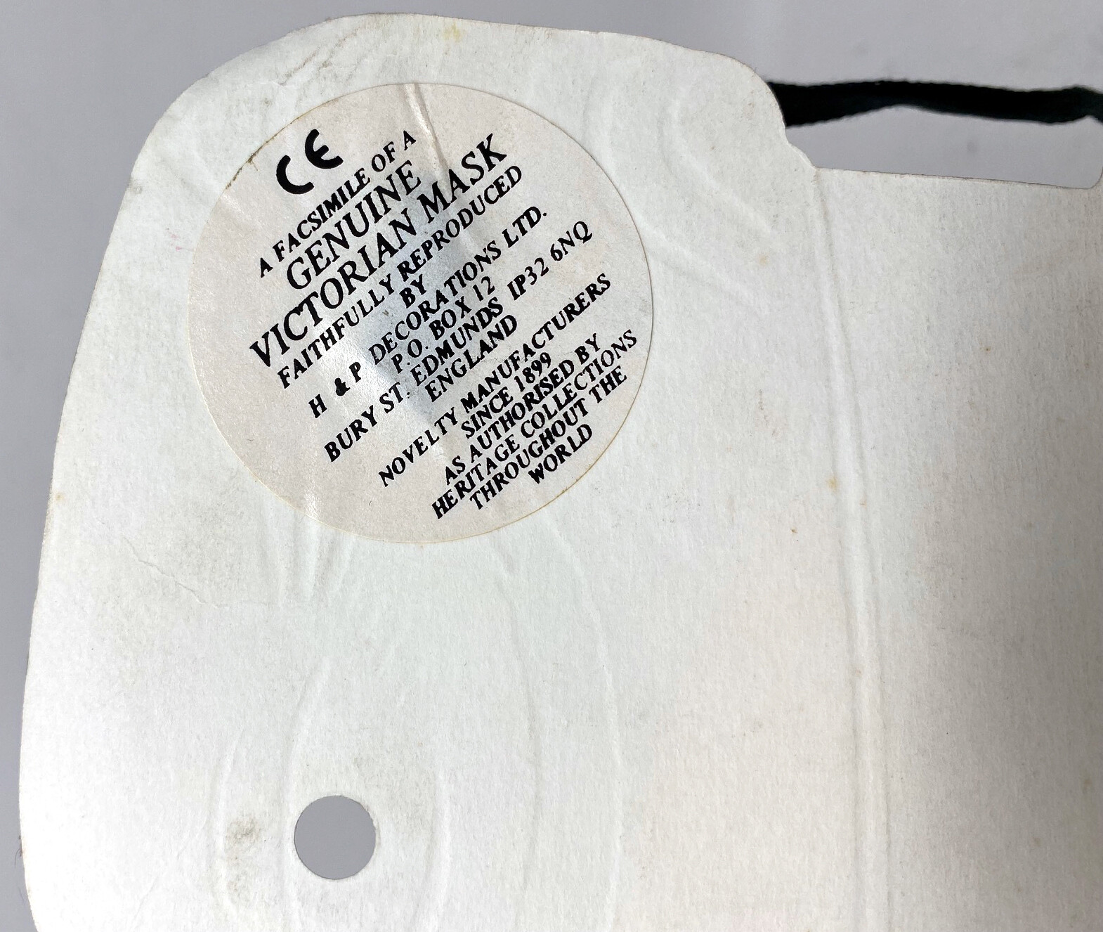 Vintage Facsimile Of Victorian Captain Mask Ship Stea… - Gem