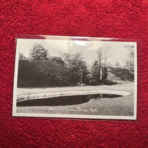 Sturgis MI, Oaklawn Terrace, Pond Garden Michigan RPPC | eBay