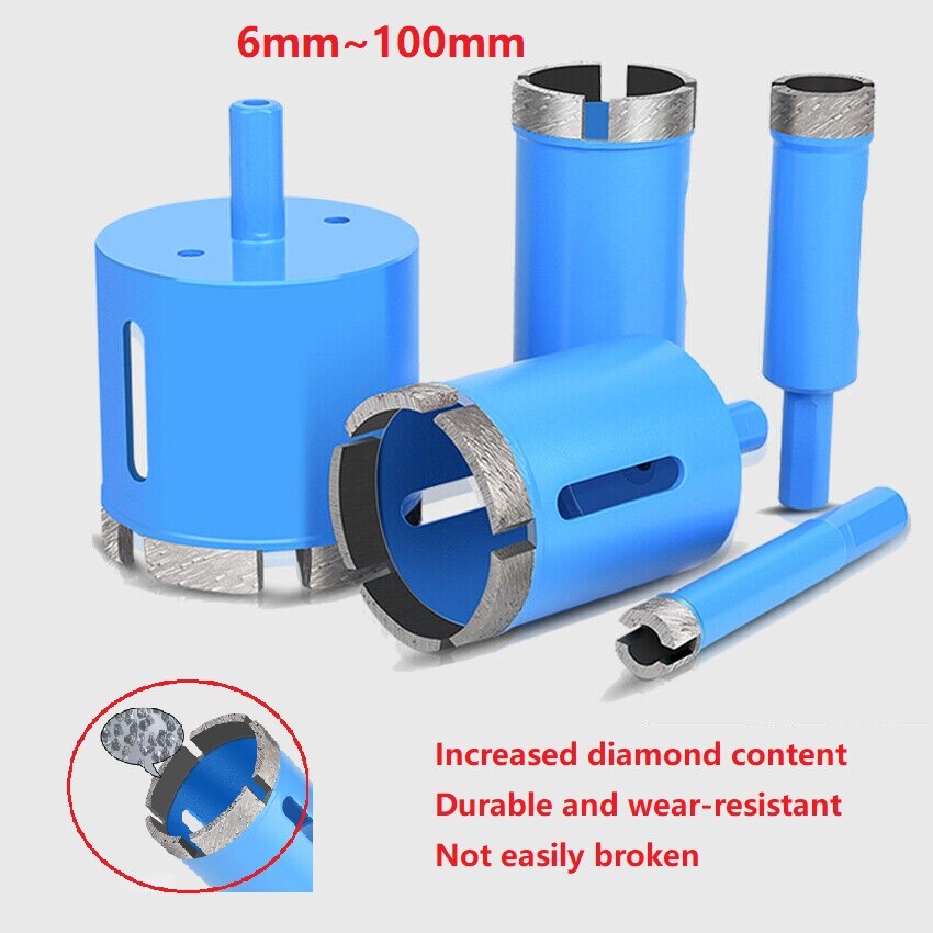 6mm-100mm Wet Diamond Core Hole Saw Diamond Hole Saw Tile Glass Drill ...