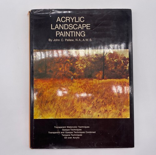 Acrylic Landscape Painting By John Pellew 1969 Vintage Hardcover With ...
