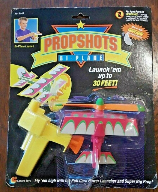 Vintage 1993 Lanard Prop Shots Bi-plane Toy Rare for sale online | eBay