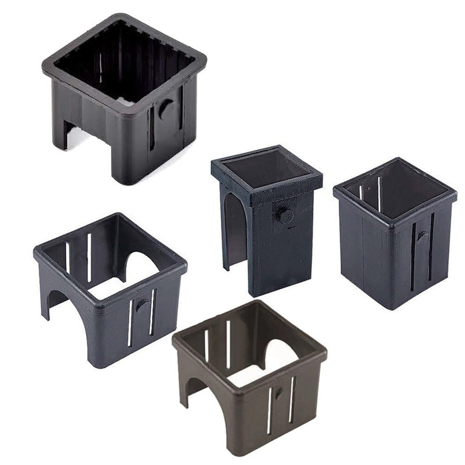Plastic Square Tube Sleeve Black Easy To Use And Install Good ...