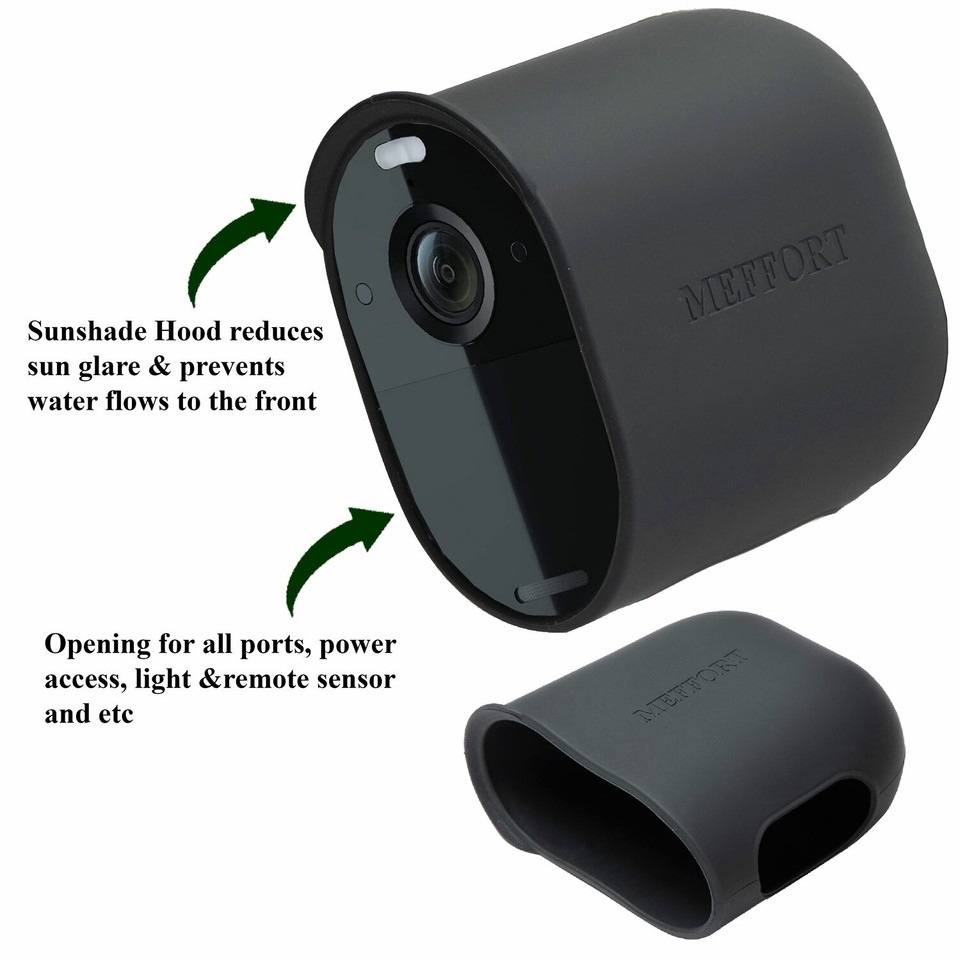 Silicone Skin Case Cover with Weather Protection For Arlo Essential ...