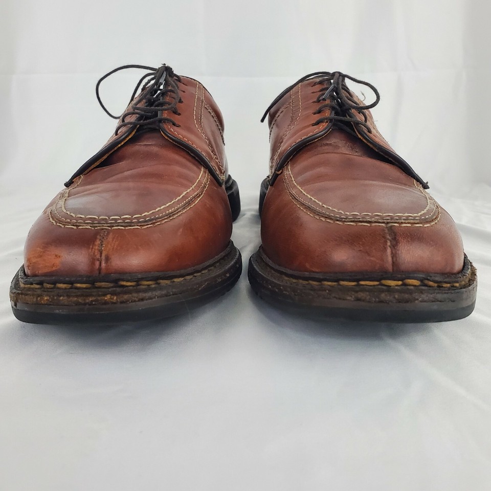 ALLEN EDMONDS Wilbert 1951 Brown Oxford Moc Toe Comfort Shoes Mens Size ...