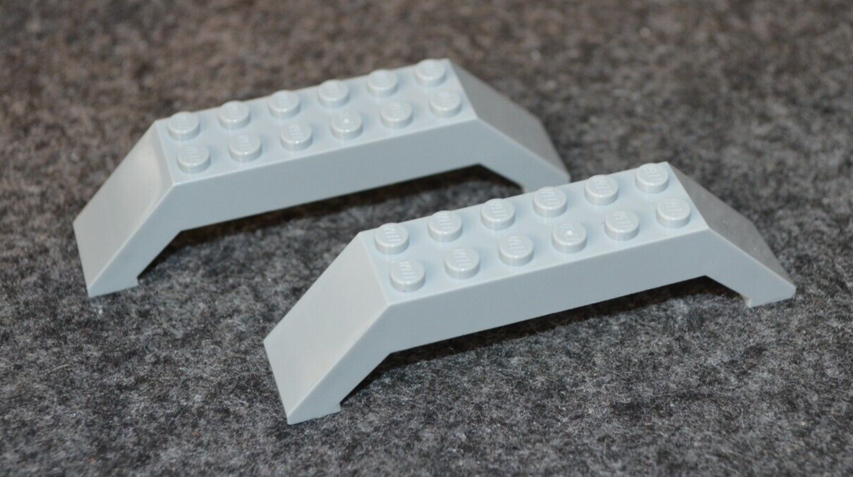 (2) 2x10x2 Light Gray Long Double Tapered / Slope Ramp Bricks ~ New ...
