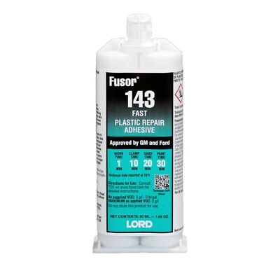 50ml LORD Fusor Fast Auto Plastic Repair Panel Bonding Adhesive 143 ...