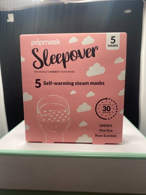 POPMASK LONDON Sleepover Rose Scented Self-Warming Steam Mask (5 Pack ...