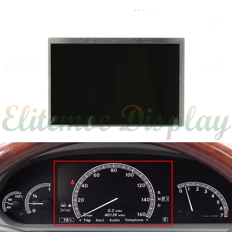 8" Instrument Cluster Display for Mercedes W221 W216 S500 CL550 S63 ...