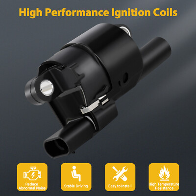 Round Ignition Coil Fits 2014-18 GMC Sierra 1500 V8 6.2L 5.3L 4.3L ...