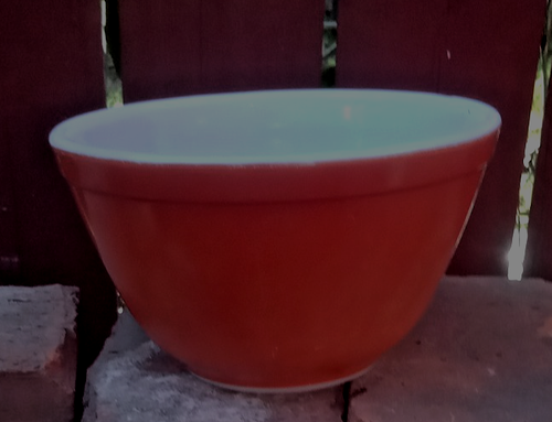 Vintage Pyrex Red Mixing Bowl #402 Small Nesting 1.5 Pt. Free Shipping ...