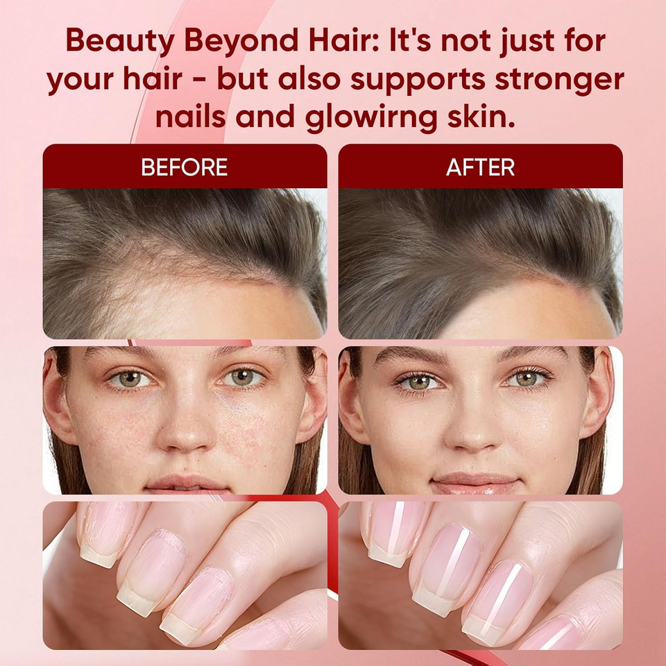 Lumin Hair Growth Vitamins Gummies for Black Women, Healthy Nourishment ...