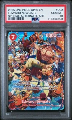 2025 One Piece OP 10 English Edward Newgate Alternate Art SP ST15 002 ...