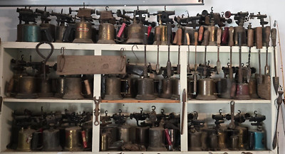 Lot of 60 Antique Brass Blow Torches Vintage Plumber Torch Tool Mini ...