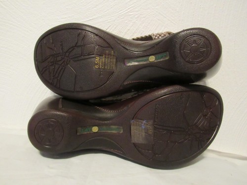 J-41 Adventure On Marco Champagne Sling Back Womens Wedge Sandals SZ 6. ...