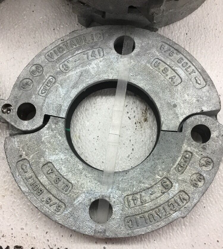 Victaulic 3" Style 741 Flange Adapter Galvanized Grooved Pipe Fittings ...