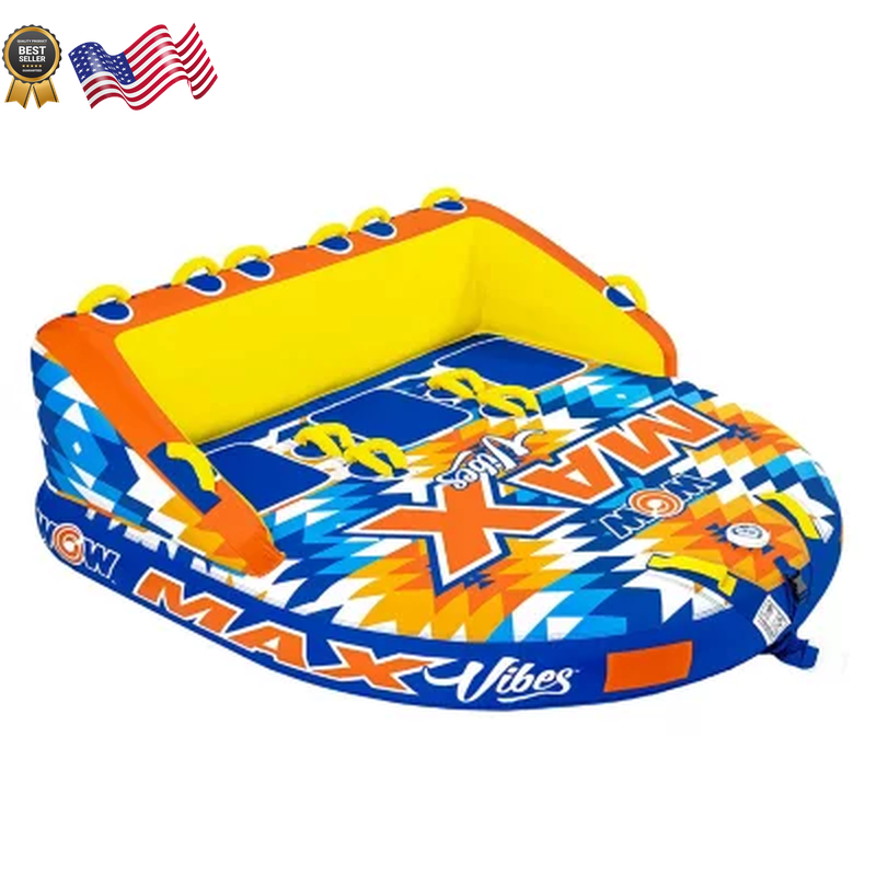 WOW Sports Max Vibes Inflatable Water Towable for 3 People with 3K Tow Row 313041531588| eBay