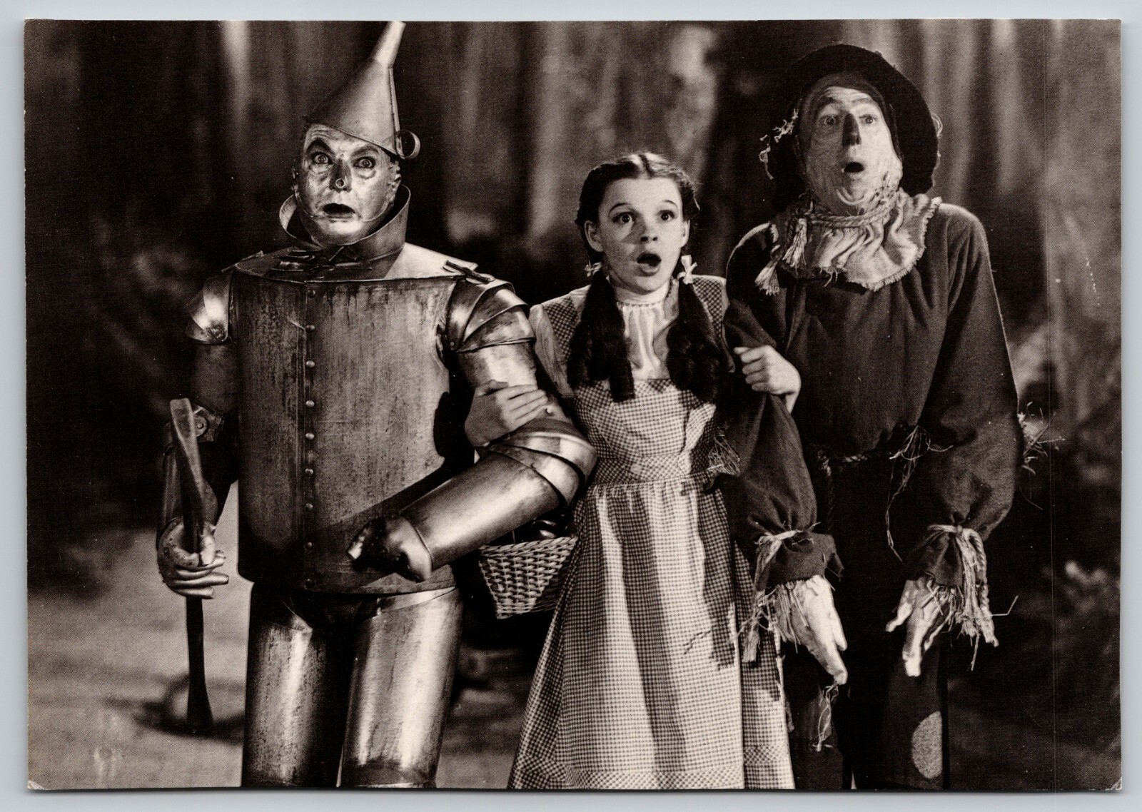 Postcard Tinman Dorothy Scarecrow Frightened The Wizard of Oz Movie | eBay